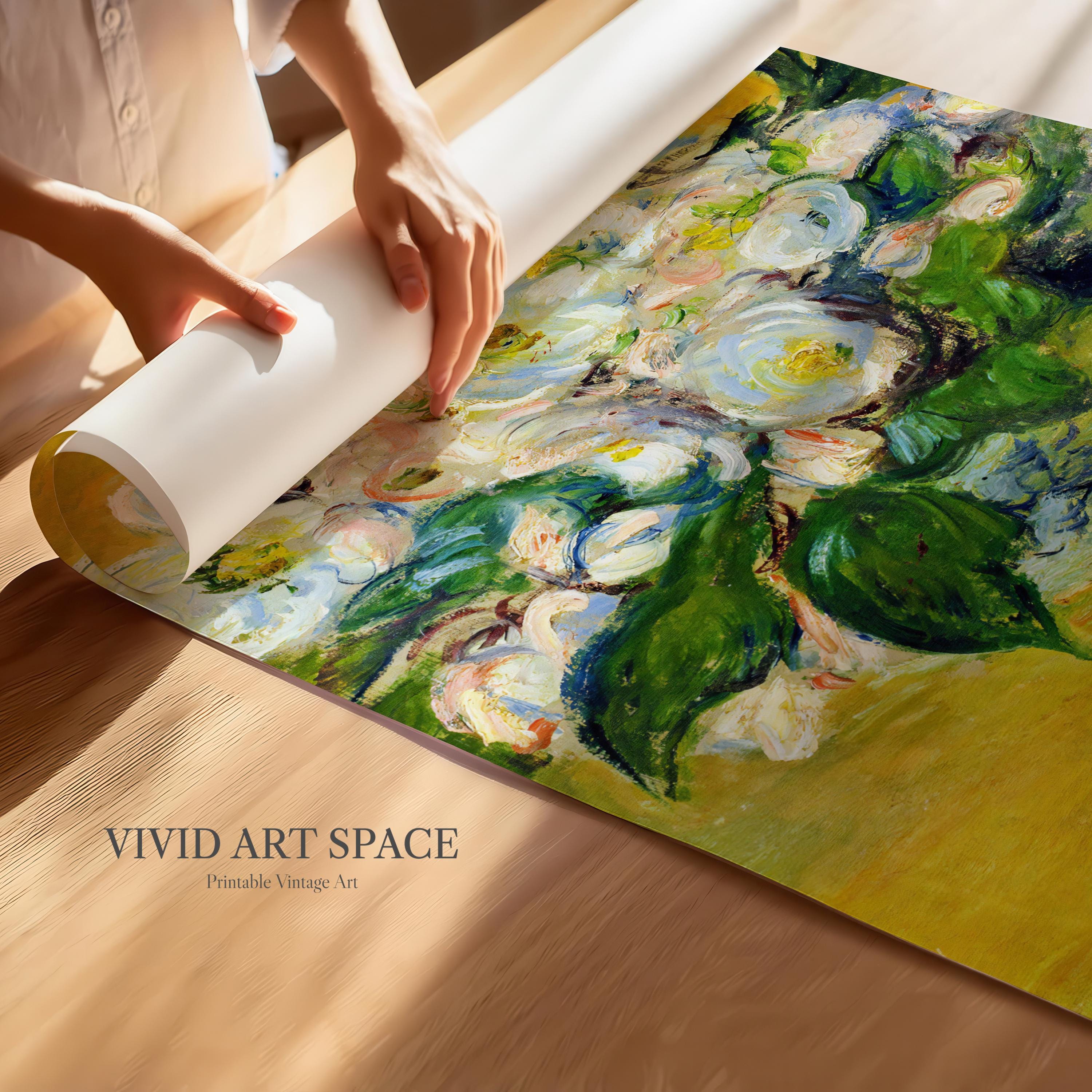 Claude Monet Painting Print - Christmas Roses | Canvas Print | Giclée ...