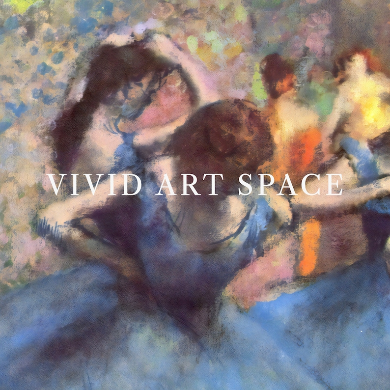 Edgar Degas Blue Dancers | Impressionist Ballerina Portrait Painting ...