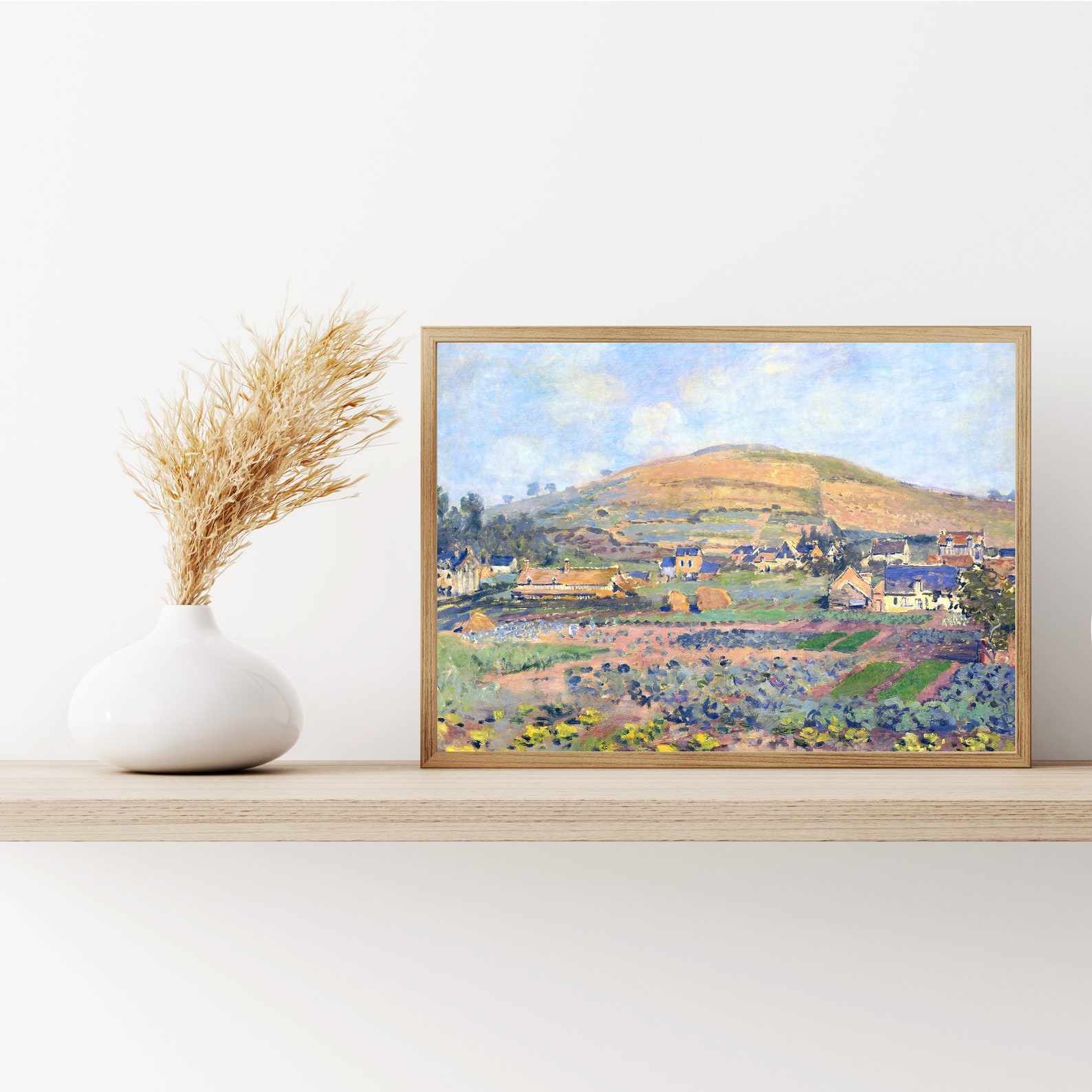 Claude Monet Rouen Mountain at Spring | Impressionist Landscape ...