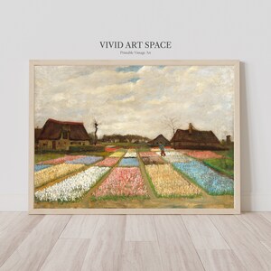 Vincent Van Gogh Bulb Fields in Holland | Impressionist Painting ...