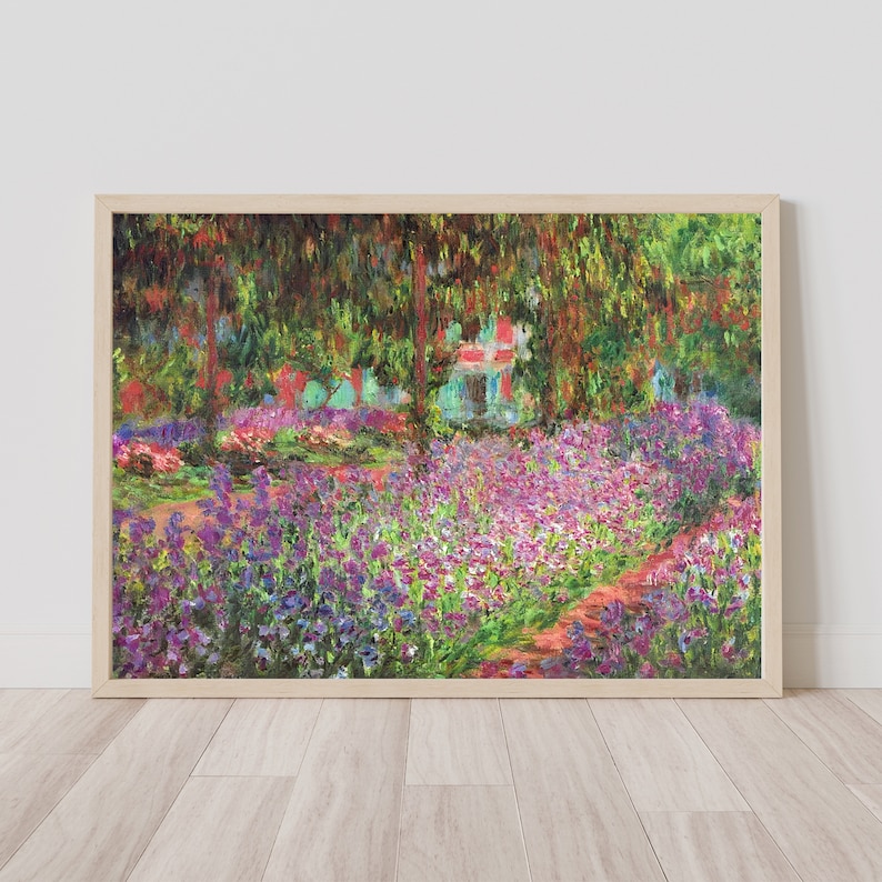 Claude Monet Garden at Giverny Impressionist Blooming - Etsy