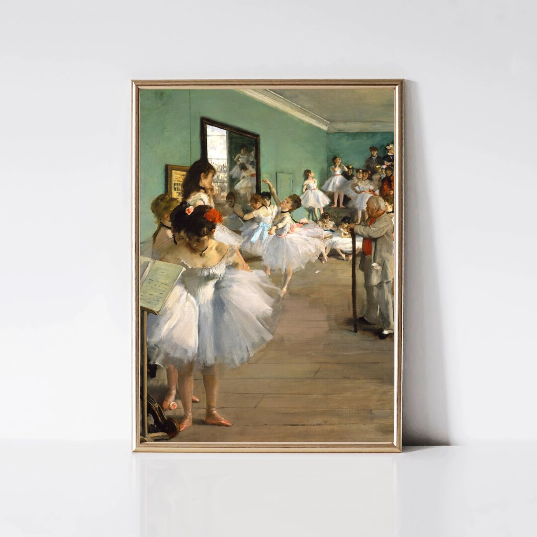 Edgar Degas Ballet Dance Class | Impressionist Ballerina Portrait ...