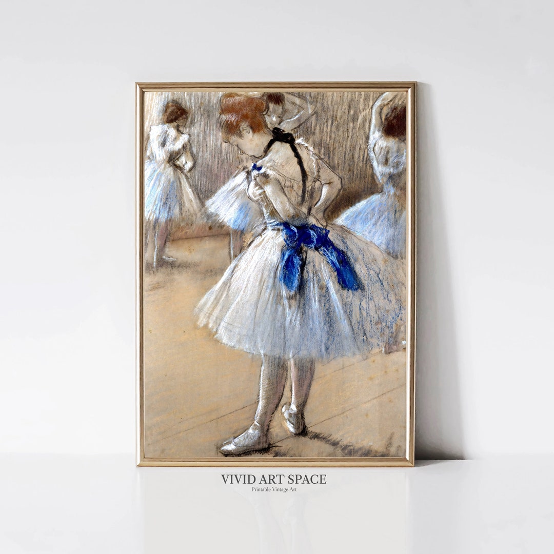 Edgar Degas Dance Studio Impressionist Ballerina Portrait Painting ...