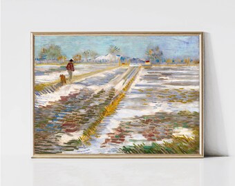Van Gogh Snow Art - Etsy