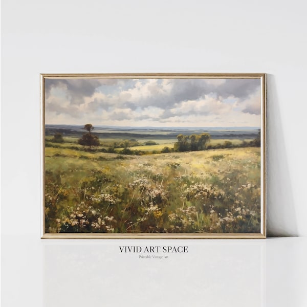 Muted Flower Meadow - Etsy