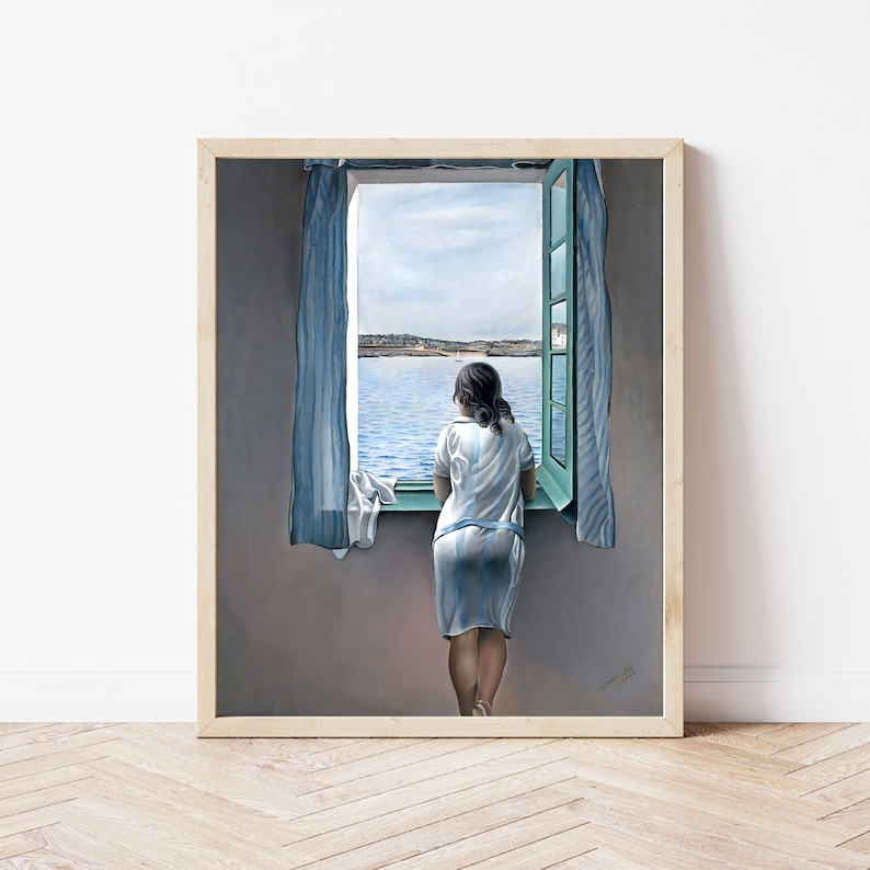 Salvador Dali Young Woman at a Window Printable Vintage - Etsy
