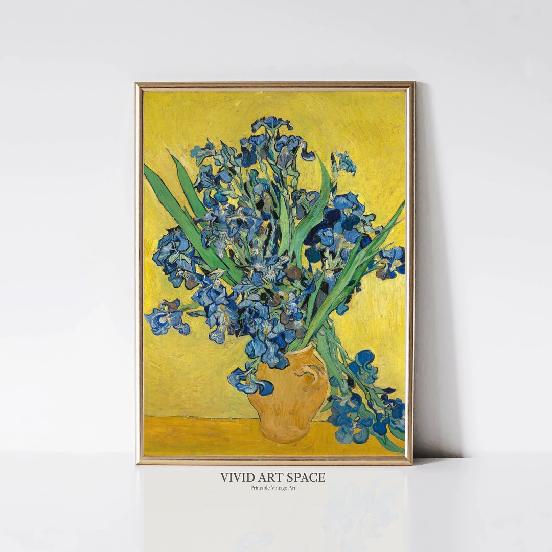 Vincent Van Gogh Irises 1890 | Impressionist Art Print | Floral ...