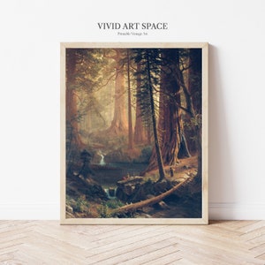 Giant Redwood Trees of California, Albert Bierstadt | American ...