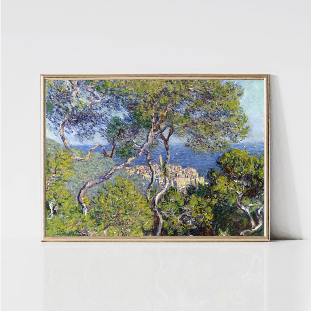 Claude Monet Italian Coastal Town | Impressionist Landscape Painting ...