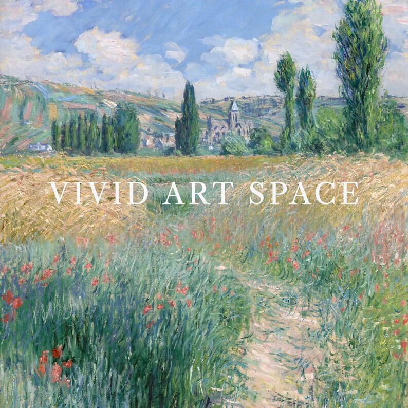 Claude Monet Path on the Island | Impressionist Landscape Painting ...