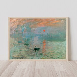 Claude Monet Impression Sunrise | Impressionist Landscape Painting ...