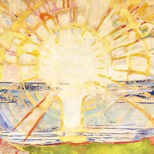 The Sun by Edvard Munch | Modern Sea Landscape Painting | Abstract ...