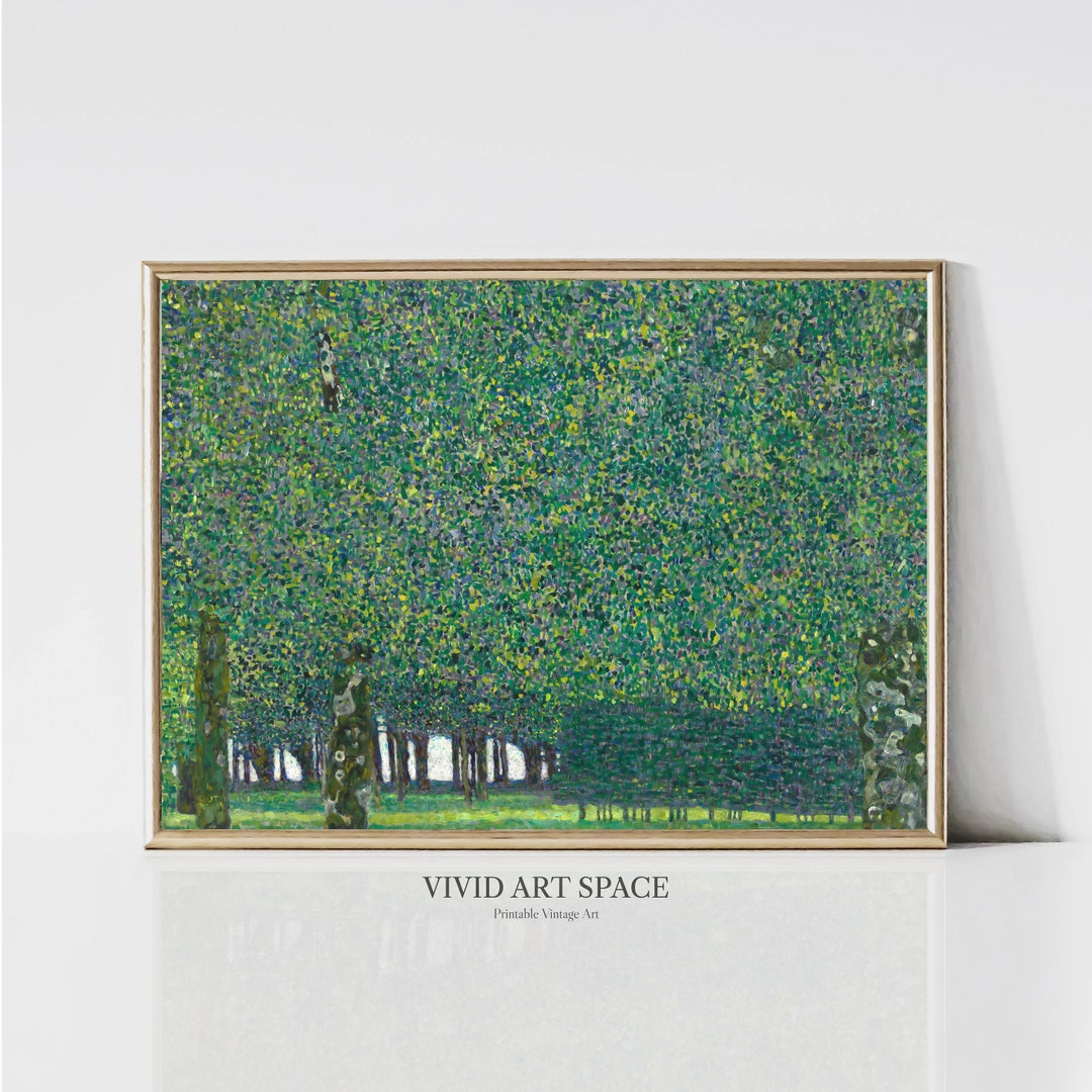 Gustav Klimt the Park | Symbolist Landscape Painting Print | Modern Art ...
