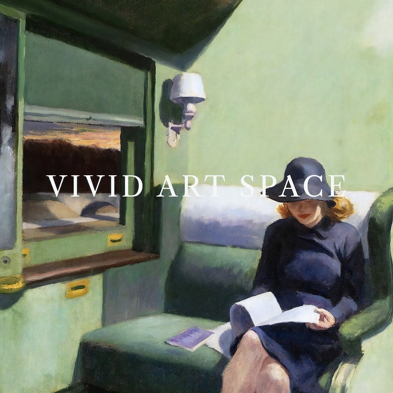 Edward Hopper Compartment Car | Modern American Realism Painting ...
