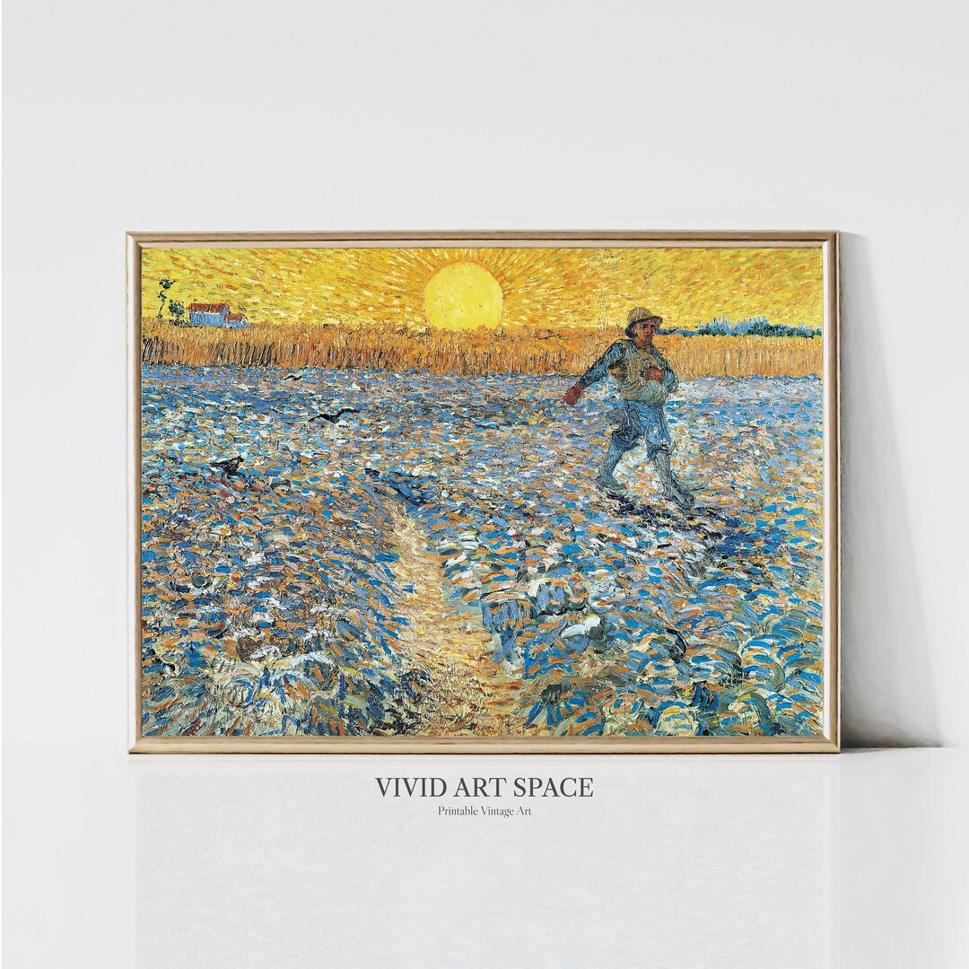 The Sower by Vincent Van Gogh | Impressionist Landscape Painting Print ...