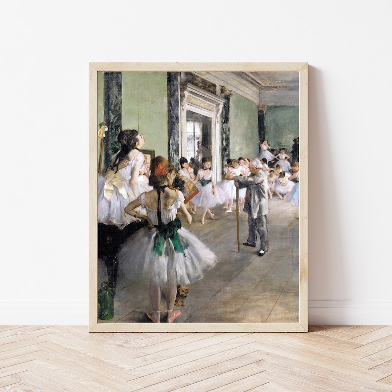 Edgar Degas Ballet Dance Class Impressionist Ballerina - Etsy