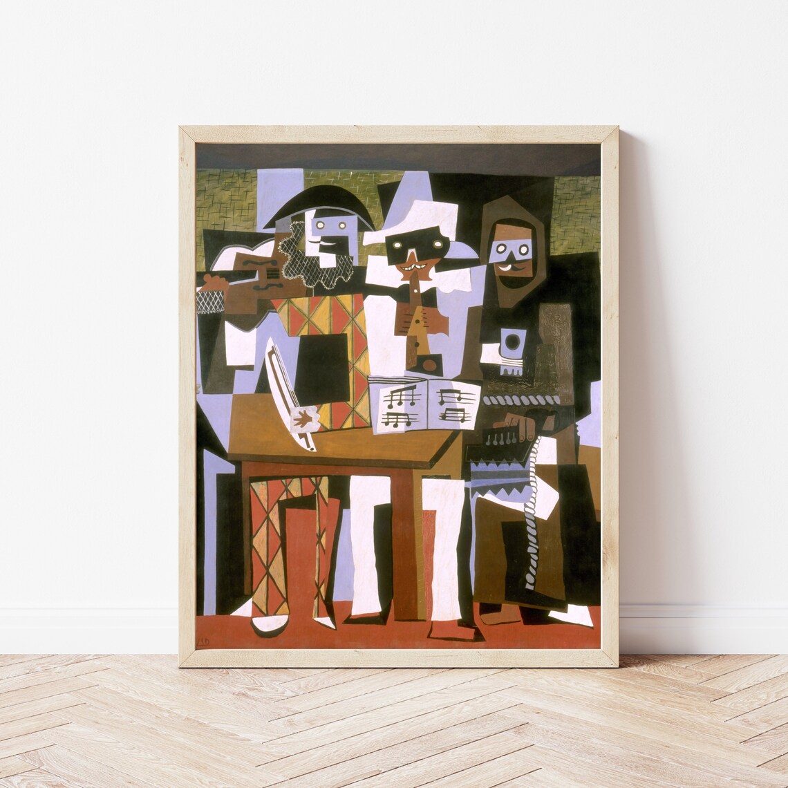 Pablo Picasso Three Musicians Modernist Cubism Portrait - Etsy