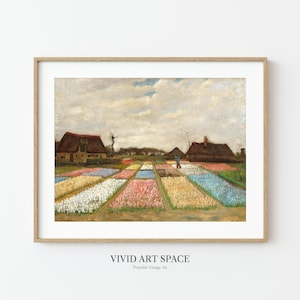 Vincent Van Gogh Bulb Fields in Holland | Impressionist Painting ...