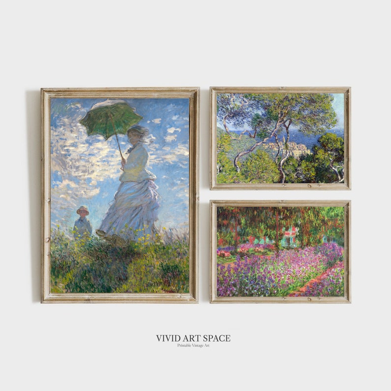 12 Claude Monet Select Prints | Eclectic Gallery Wall Set | Exhibition ...