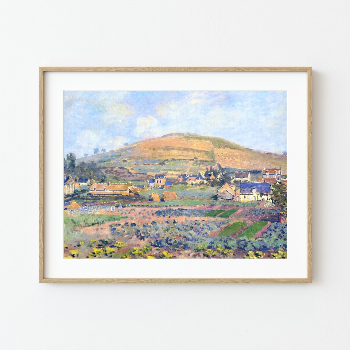 Claude Monet Rouen Mountain at Spring | Impressionist Landscape ...