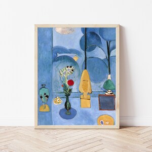 Henri Matisse Blue Window | Fauvism Painting | Abstract Art Print ...