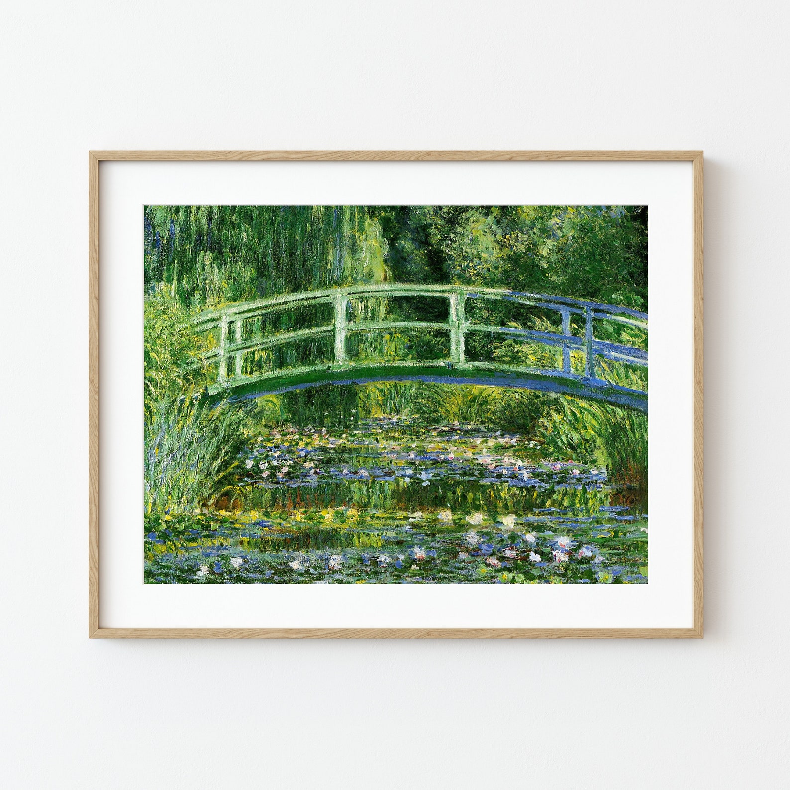 Claude Monet Water Lilies & Japanese Bridge | Impressionist Landscape ...