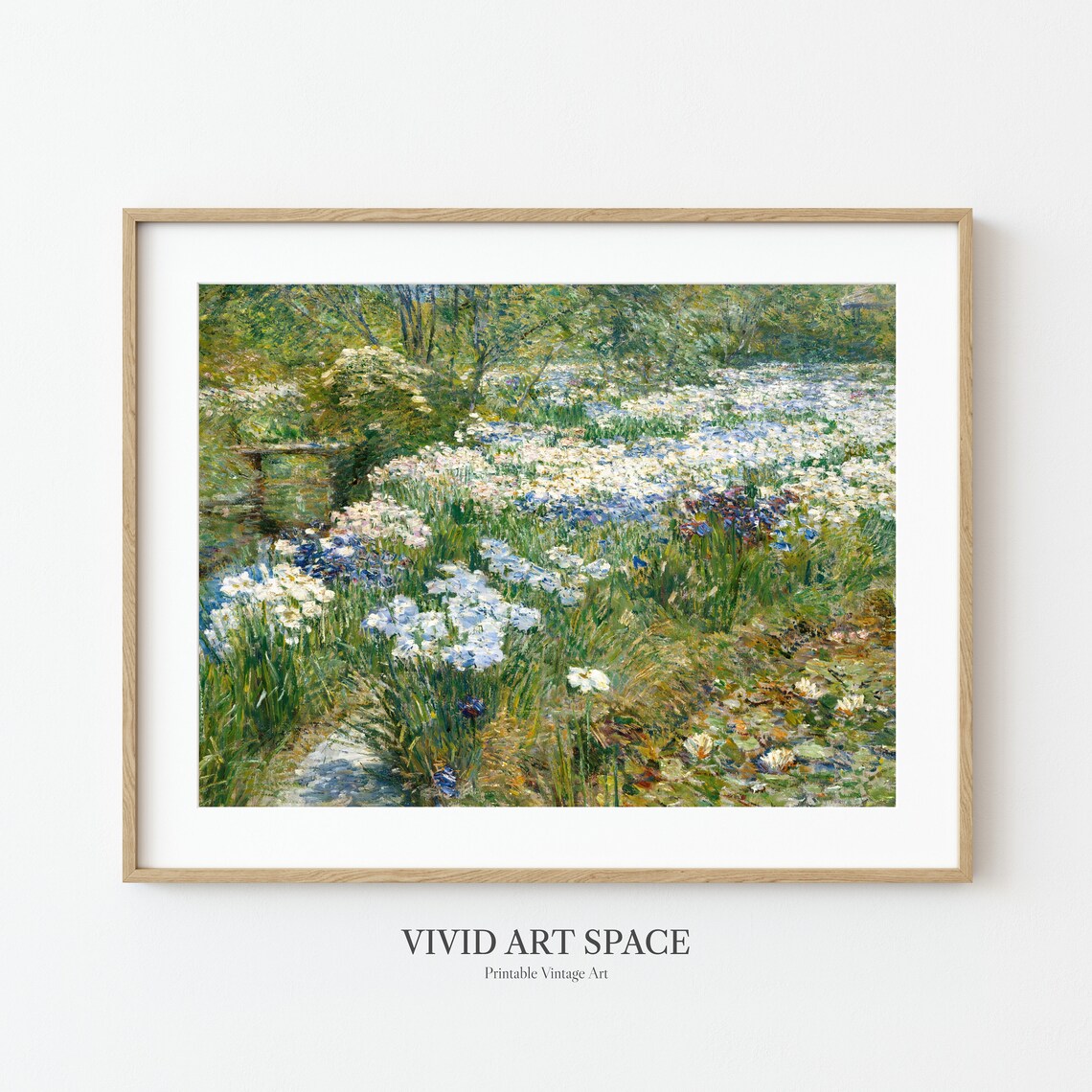 Blooming Flowers Garden | Impressionist Landscape Painting | Vintage ...