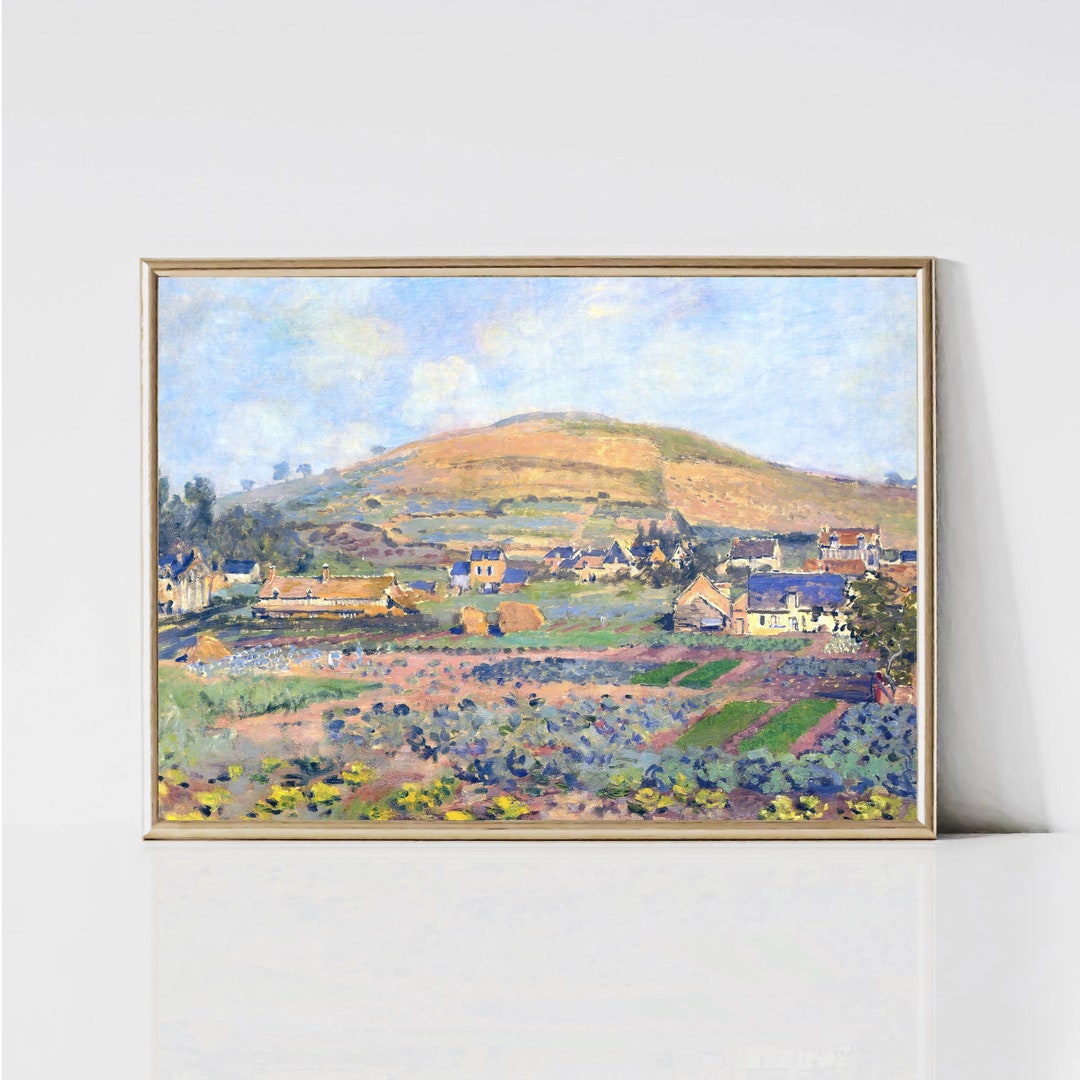 Claude Monet Rouen Mountain at Spring | Impressionist Landscape ...