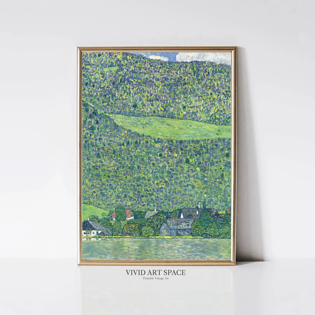 Gustav Klimt Litzlberg Am Attersee (vertical) | Symbolist Landscape ...