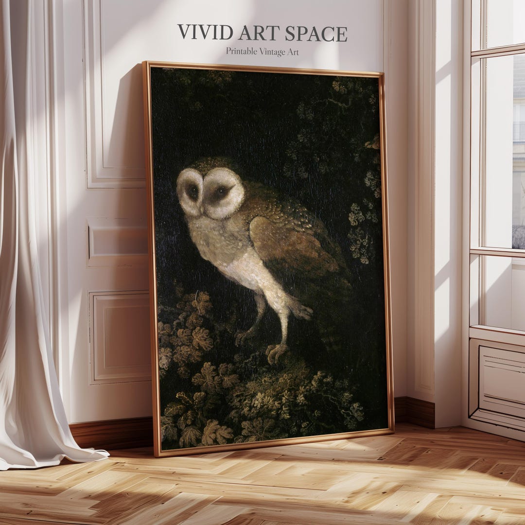 An Owl by Moses Haughton the Elder | Canvas Print | Giclée Print | Fine ...