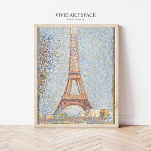 The Eiffel Tower by Georges Seurat | Pointillism Landscape Painting ...
