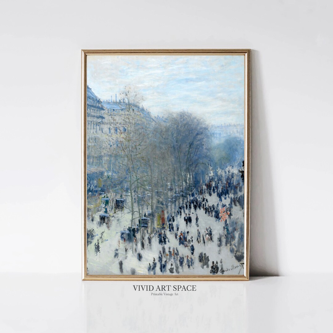 Boulevard Des Capucines by Claude Monet | Impressionist Cityscape ...