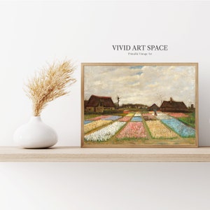 Vincent Van Gogh Bulb Fields in Holland | Impressionist Painting ...