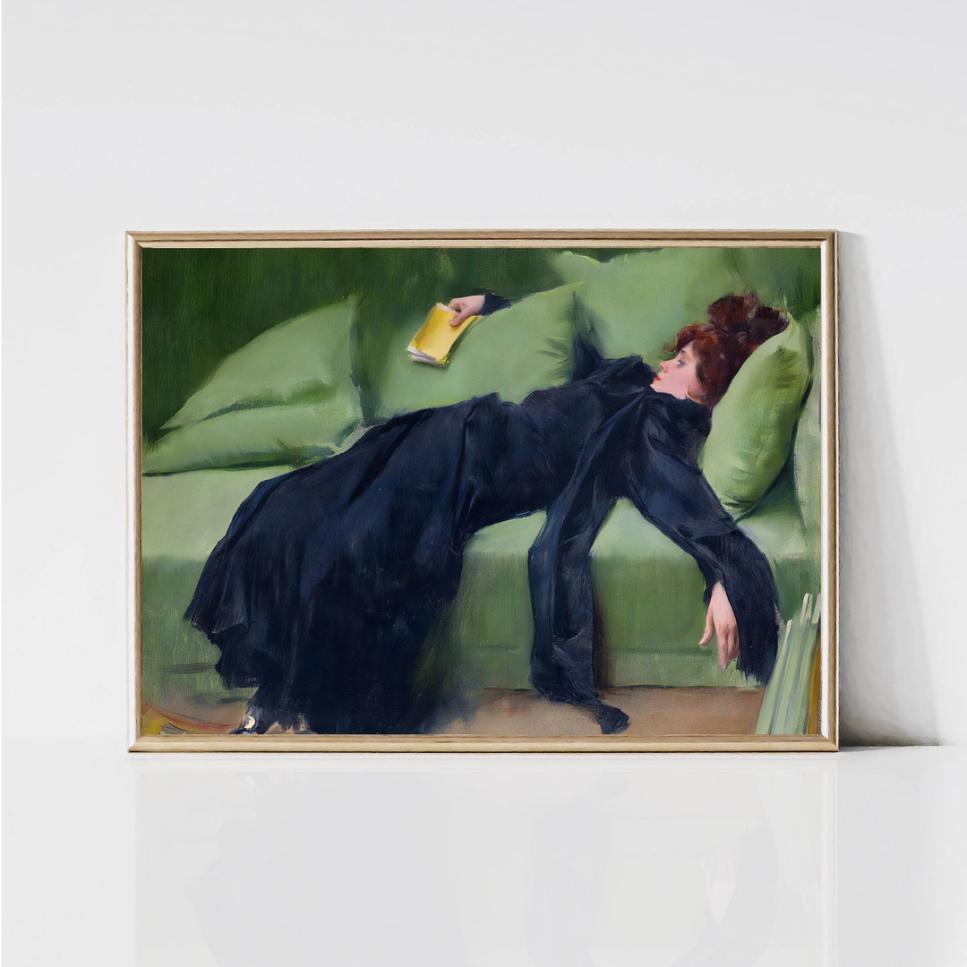 Decadent Young Woman After the Dance Ramon Casas Vintage - Etsy