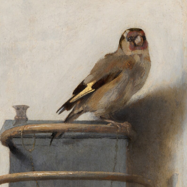 Goldfinch by Carel Fabritius Vintage Bird Painting Neural - Etsy