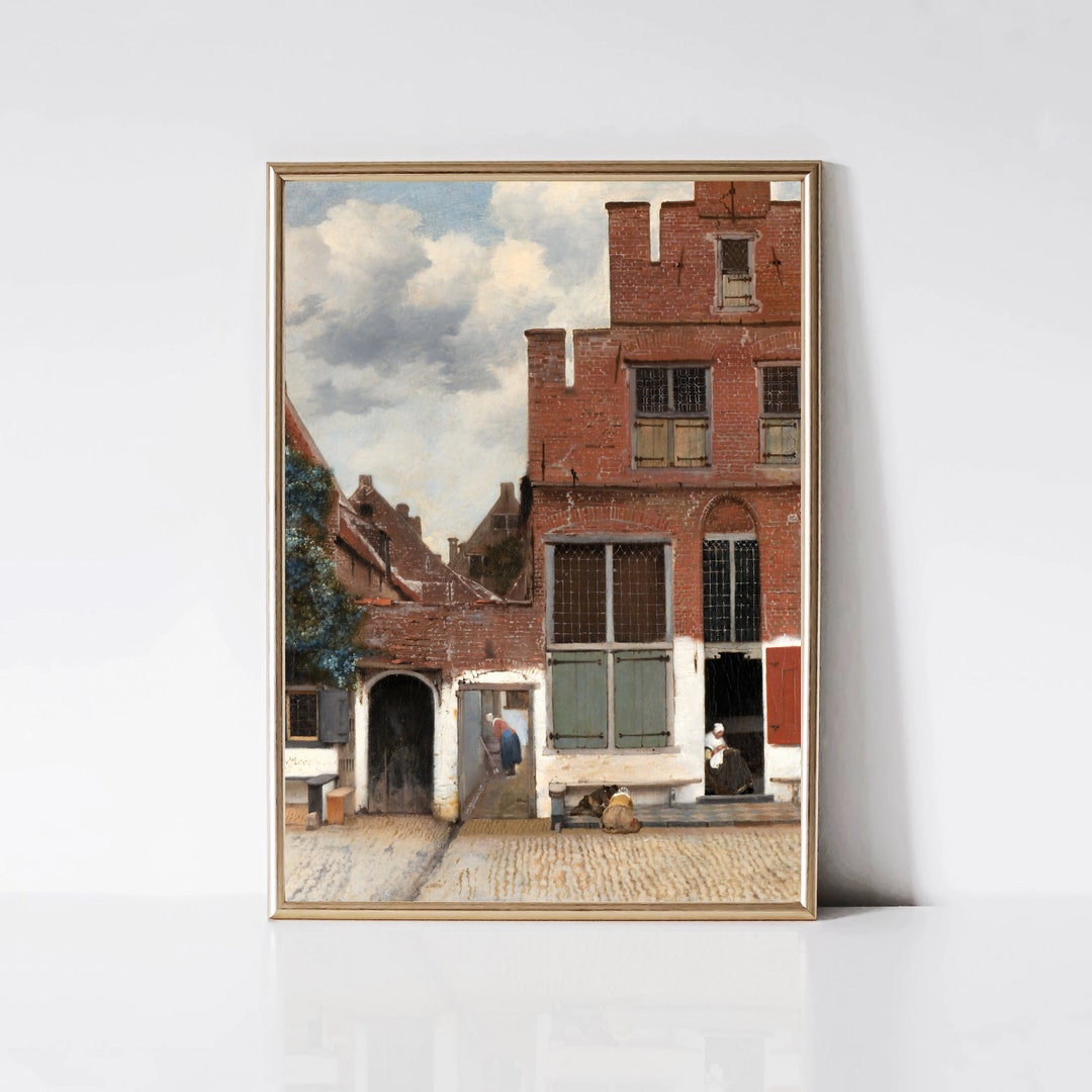 Little Street in Delft by Johannes Vermeer | Dutch Baroque Painting ...