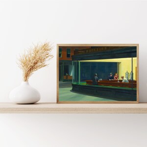 Nighthawks by Edward Hopper | Modern American Realism Painting | Urban ...
