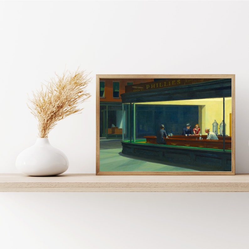 Nighthawks by Edward Hopper | Modern American Realism Painting | Urban ...