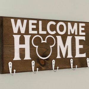 DVC welcome Home Disney Key Holder Disney Sign Mickey Mouse Home & Wall ...