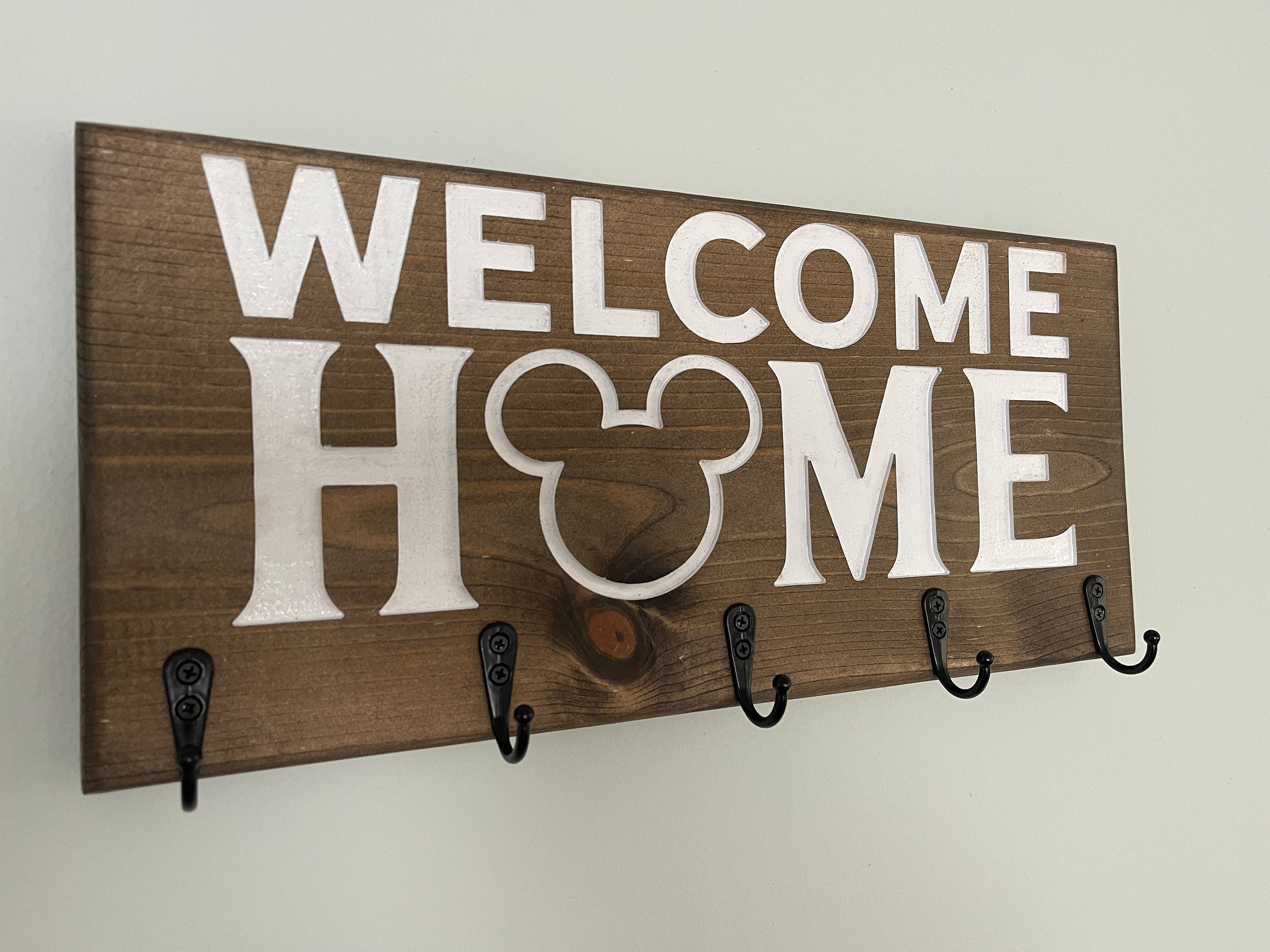 DVC welcome Home Disney Key Holder Disney Sign Mickey Mouse Home & Wall ...