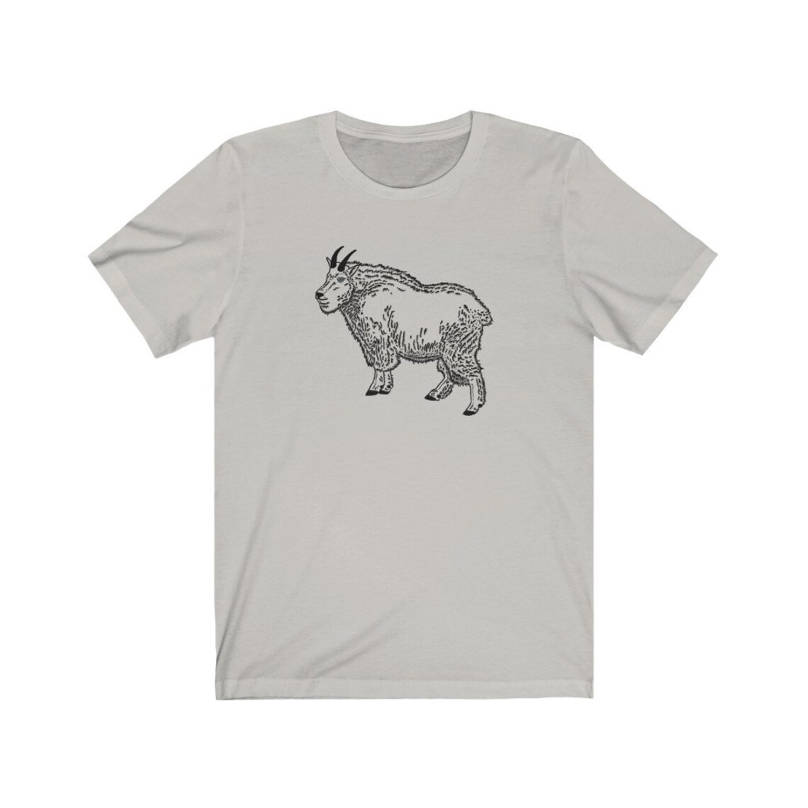 Mountain Goat Tshirt, Backcountry Hiking Shirt, Goat Shirt, Camping ...