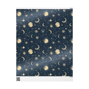 Space Constellations Wrapping Papers, Celestial Gift Wrap, Galaxy ...