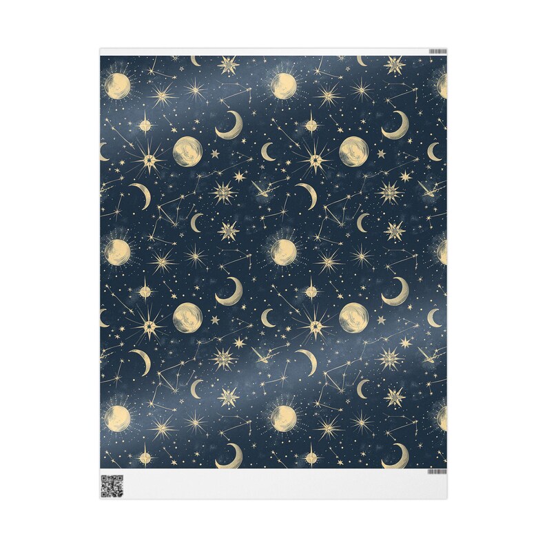 Space Constellations Wrapping Papers, Celestial Gift Wrap, Galaxy ...