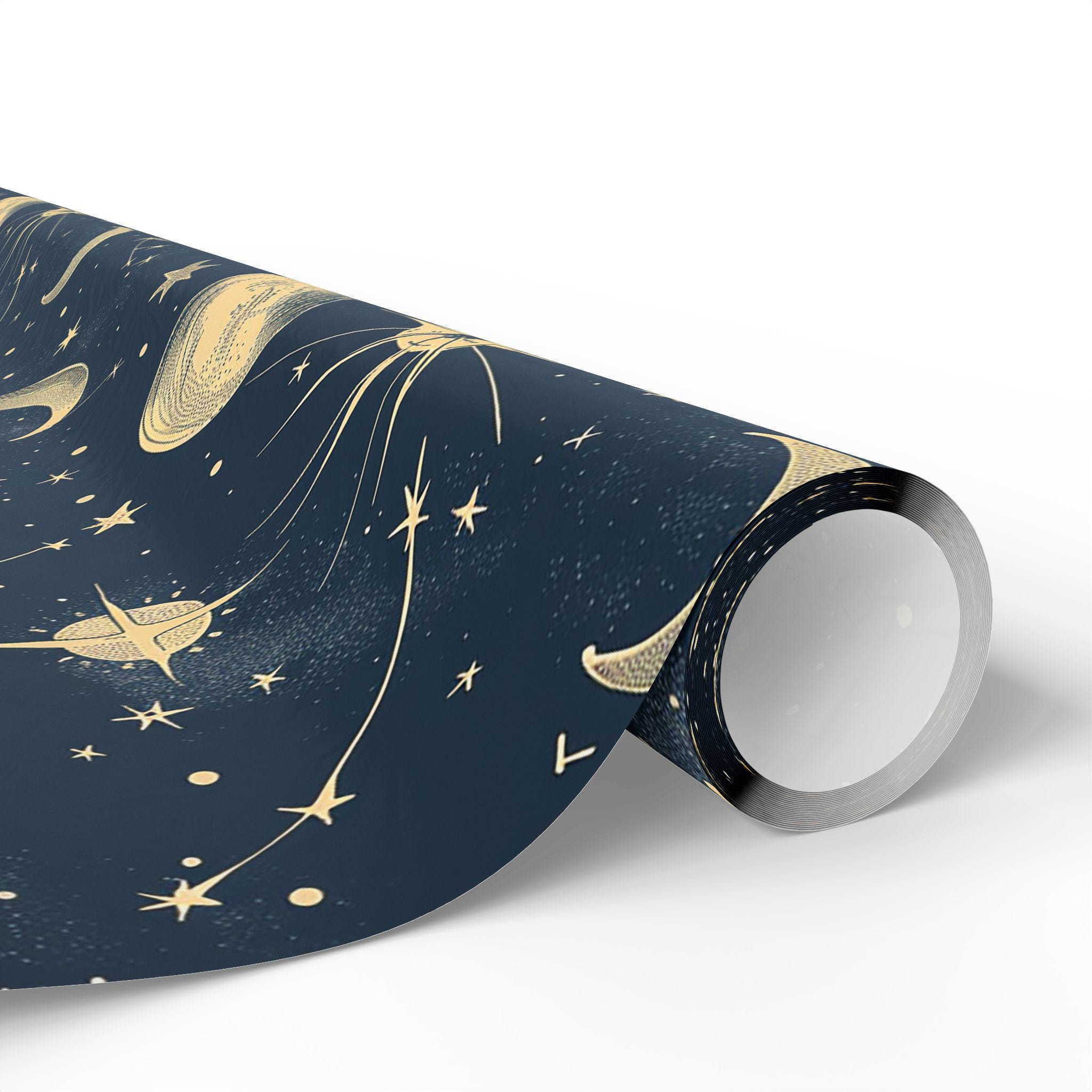 Space Constellations Wrapping Papers, Celestial Gift Wrap, Galaxy ...