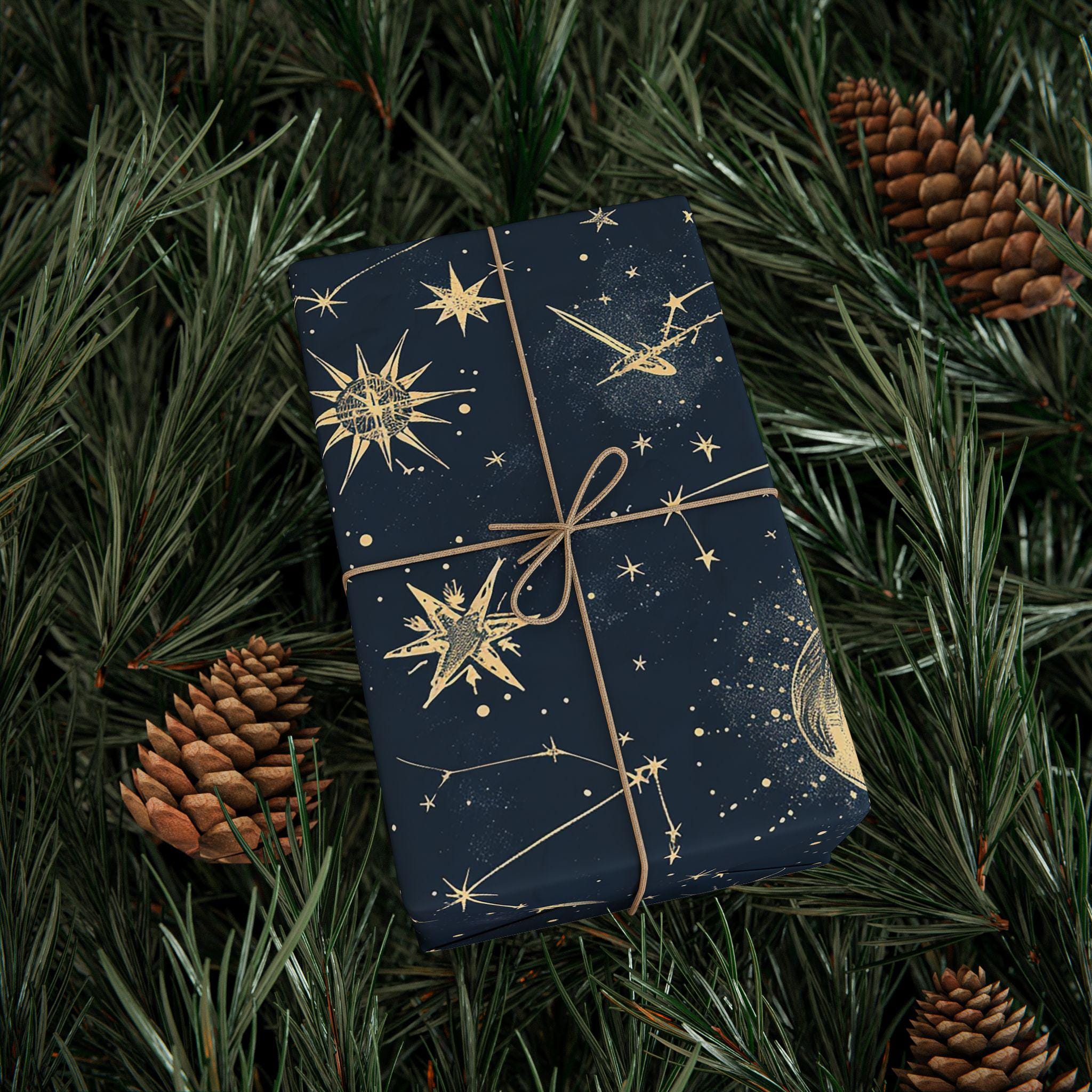 Space Constellations Wrapping Papers, Celestial Gift Wrap, Galaxy ...