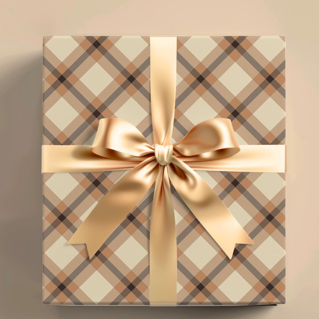 Plaid Wrapping Papers, Gift Wrap for Him, Masculine Gift Wrap, Father's ...