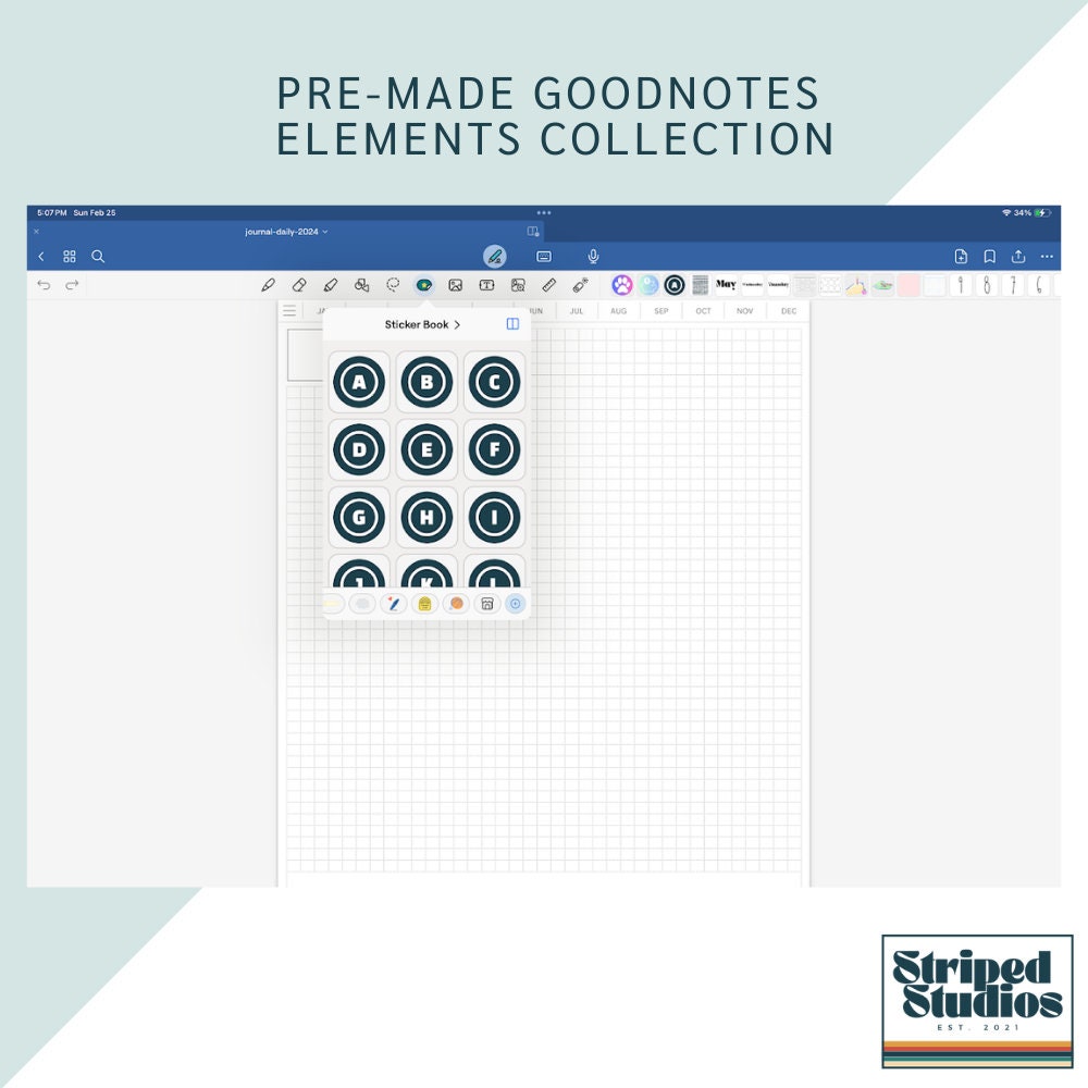 Digital Sticker Book | Goodnotes Element Collection | PDF Goodnotes ...