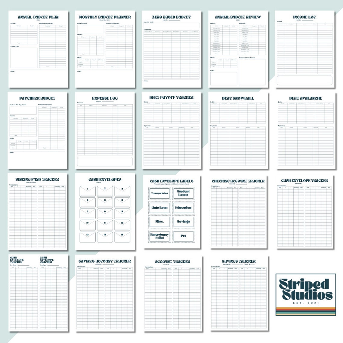 Budget Binder Master Pack Financial Printables PDF Planner Printables ...