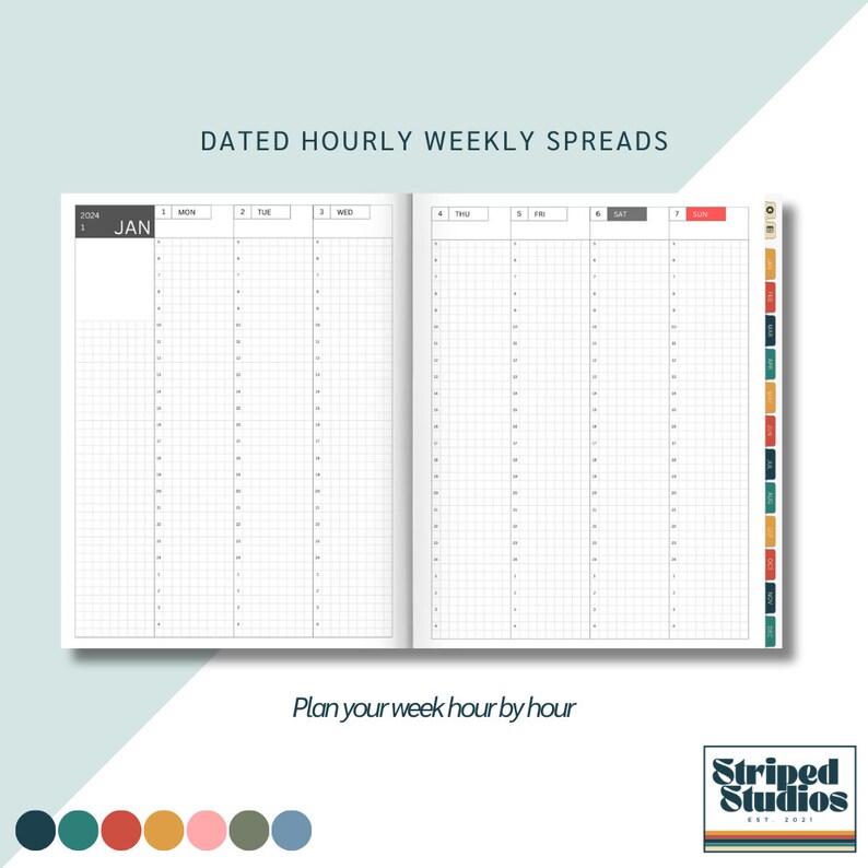 Premium 2024 Digital Planner Template Goodnotes Notability Bullet ...