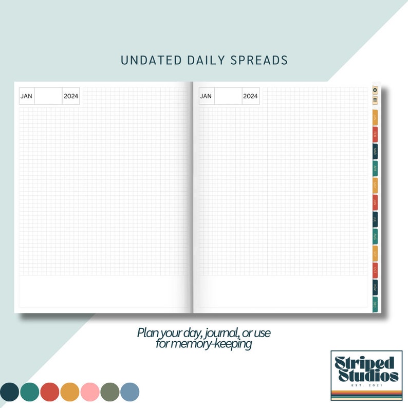 Premium 2024 Digital Planner Template Goodnotes Notability Bullet ...